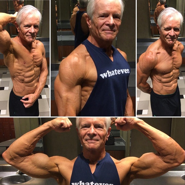 ออกกำลังกาย Bill Hendricks ปู่วัย 67 ปี แต่กล้ามแน่นเป็นมัด ๆ