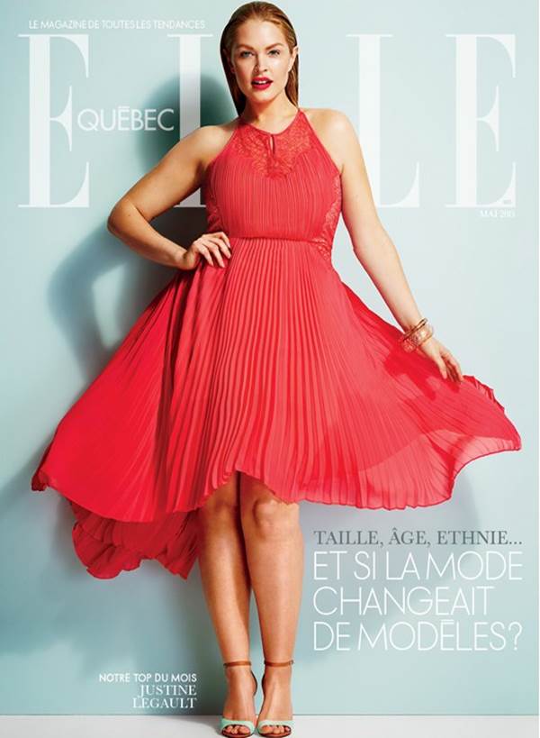 Justine Legault ขึ้นปก Elle สวยได้ไม่จำเป็นต้องผอม